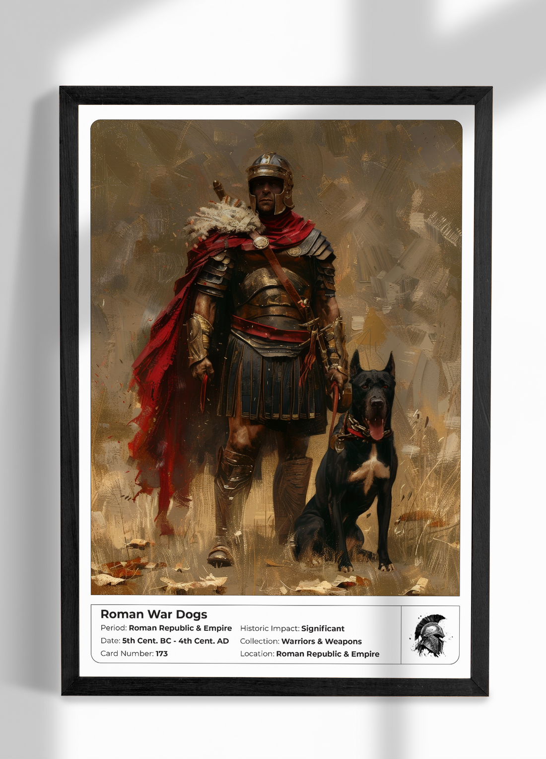 Poster - Roman War Dogs – Cards of History